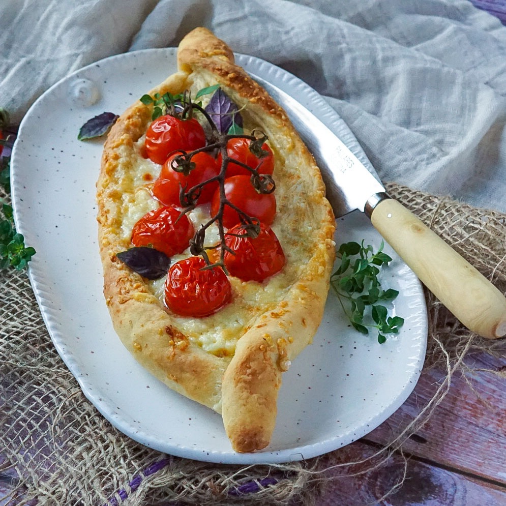 Khachapuri Cheese Bread - thekitchensinkblog.com