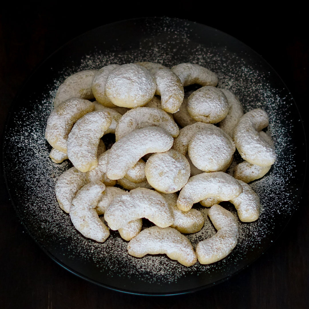 Orange Almond Shortbread Crescents - thekitchensinkblog.com