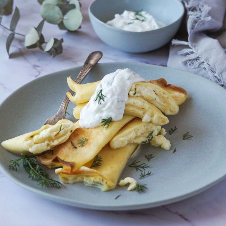 Ukrainian Crepes (Nalysnyky) - thekitchensinkblog.com