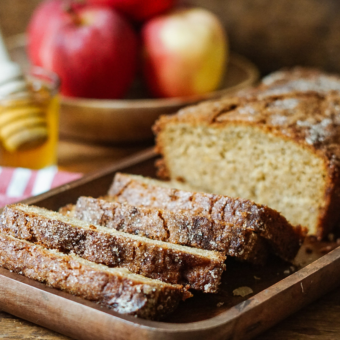 Olive Oil Apple Cake With Spiced Sugar - thekitchensinkblog.com