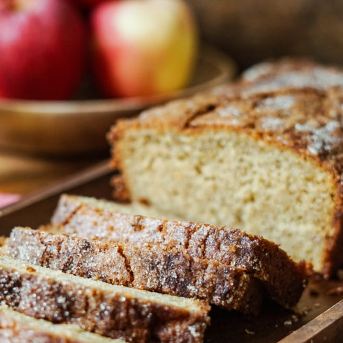 Olive Oil Apple Cake With Spiced Sugar - thekitchensinkblog.com